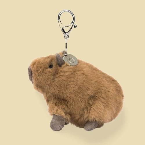 Clyde Capybara Bag Charm – Fuzzy Friends Si